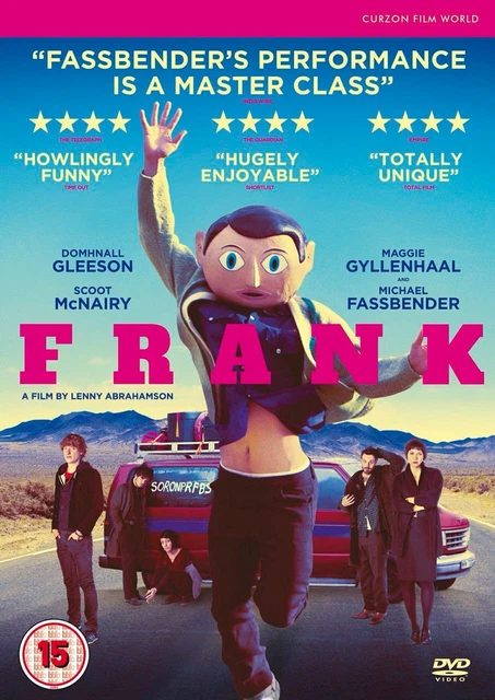 FRANK (DVD) MICHAEL Fassbender Domhnall Gleeson Maggie Gyllenhaal Scoot ...