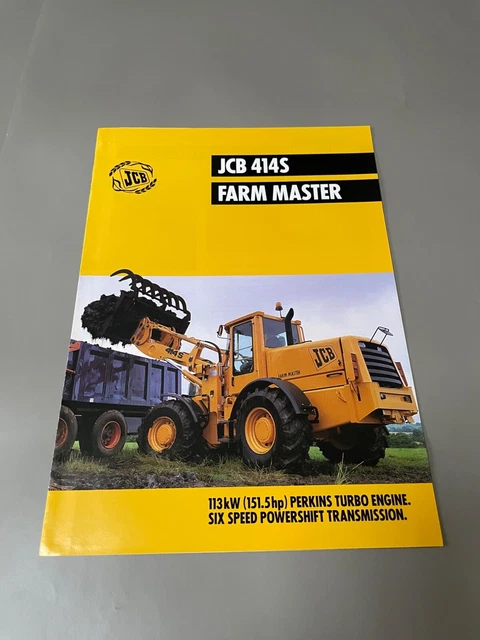 JCB 414S FARM Master Wheeled Loader Brochure £3.99 - PicClick UK