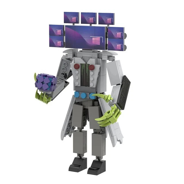 SKIBIDI TOILET MAN Monitor Man Titan TV Man Building Block Figure £28. ...