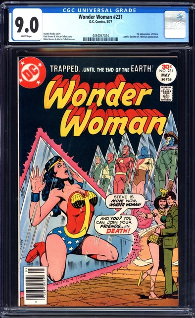 PAGES BLANCHES UNIVERSELLES Wonder Woman #231 CGC 9,0 EUR 39,53 ...