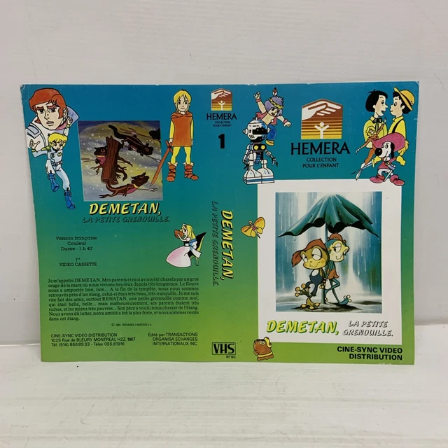 PROSPECTUS ANCIEN JAQUETTE VHS dessin animé Demetan La petite ...