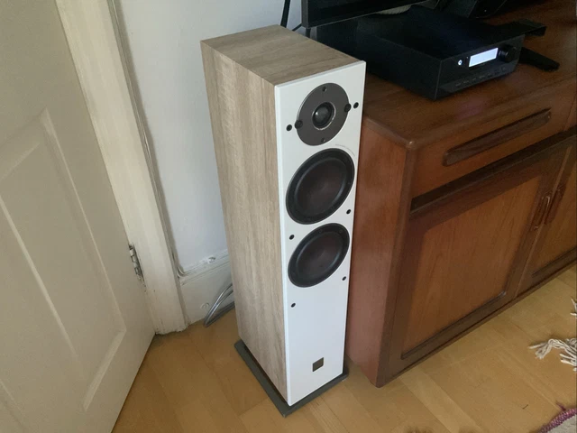 PAIR OF DALI OBERON 5 Floorstanding High-End Hi-Fi Stereo Speakers (Oak ...