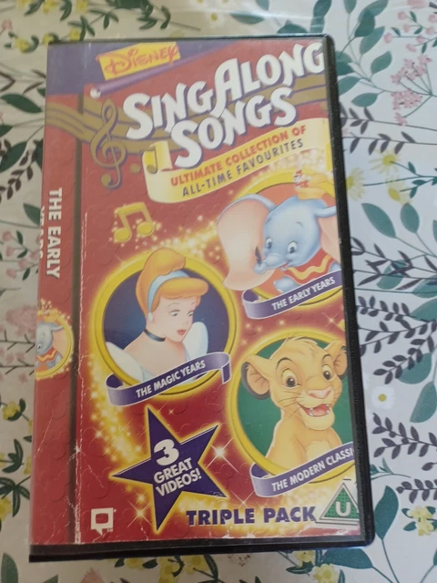 DISNEY SING ALONG Songs Ultimate Collection of All-Time Favorites VHS ...