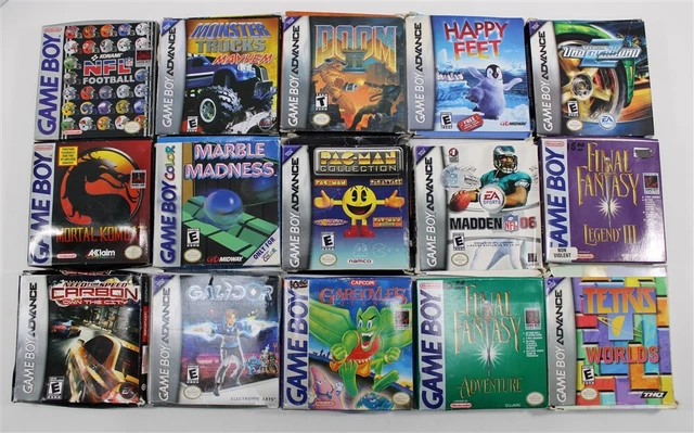 MIXED LOT OF 25 Empty Gameboy Boxes Only $345.00 - PicClick