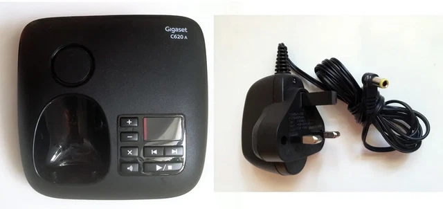 GIGASET C620A REPLACEMENT Main Base / Answerphone Unit & Mains Adapter ...