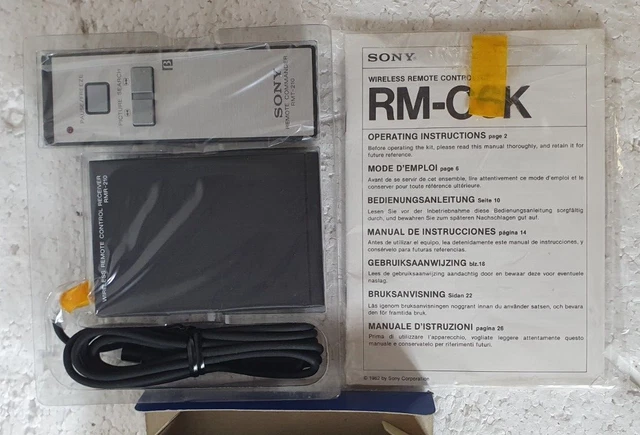 SONY RM-C6K / RMR-210 / RMT 210 - Wireless Remote Kit for Betamax VCR ...