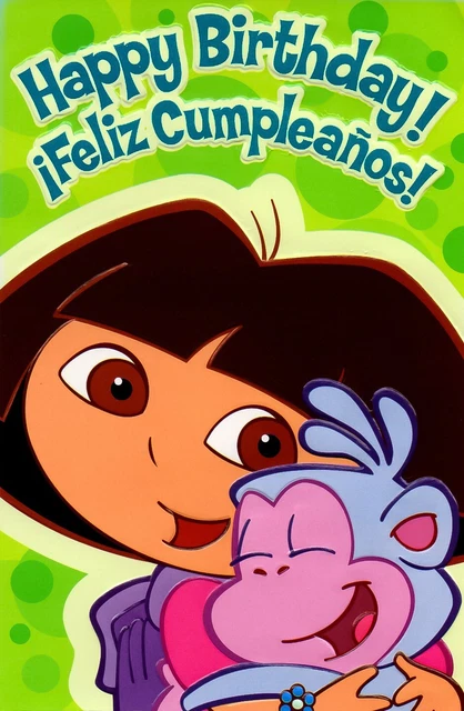 DORA THE EXPLORER HAPPY BIRTHDAY FELIZ CUMPLEANOS Card by American ...