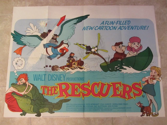 THE RESCUERS MOVIE poster - Walt Disney original UK quad £49.80 ...