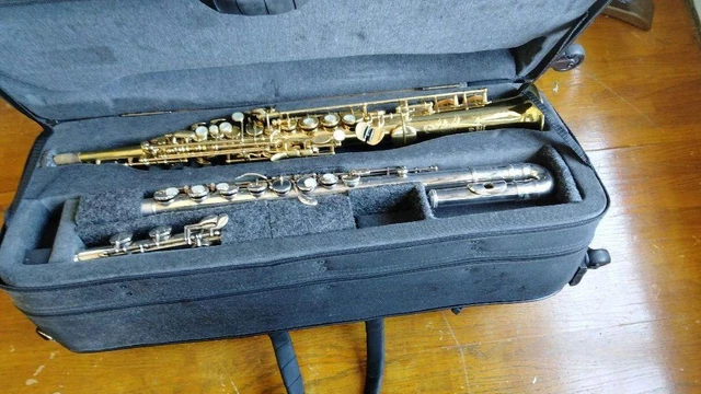 ÉTUI SAXOPHONE UNIQUE en son genre : alto, soprano, flûte triple ...