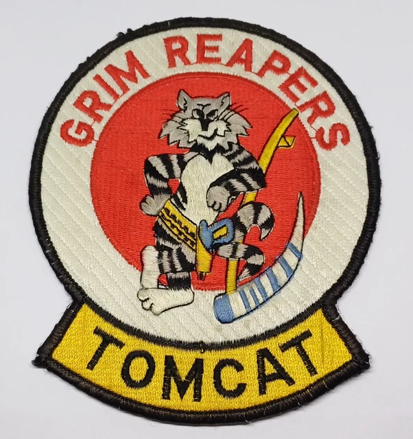 VINTAGE US NAVY Grim Reapers Tomcat 5" Embroidered Patch £4.99 ...