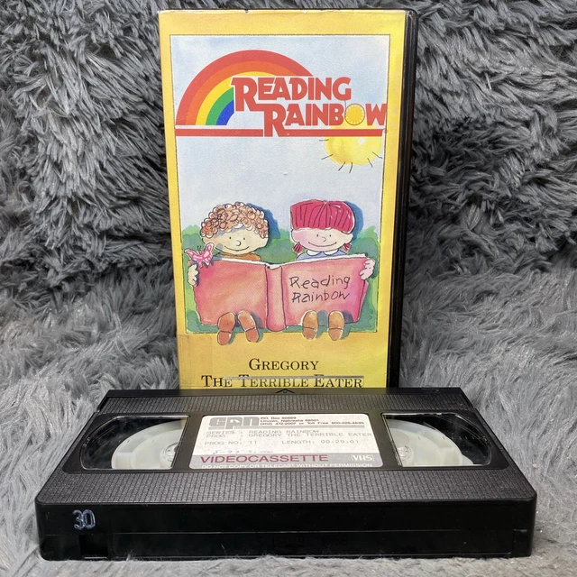 READING RAINBOW: GREGORY The Terrible Eater VHS Tape LeVar Burton PBS ...