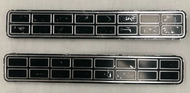 HOLDEN HQ STATESMAN Rear Bumper Bar Aluminium Inserts Pair Second-Hand ...