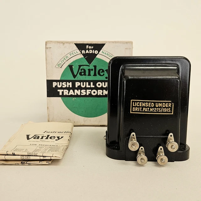 VARLEY VINTAGE PUSH Pull Output Transformer Dp7 Nos Boxed (Lc40) £75.00 ...