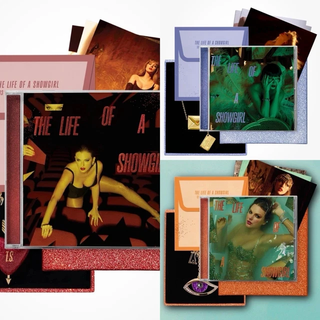 TAYLOR SWIFT LIFE Of A Showgirl Deluxe CD Set Bundle Of Three - Sealed ...