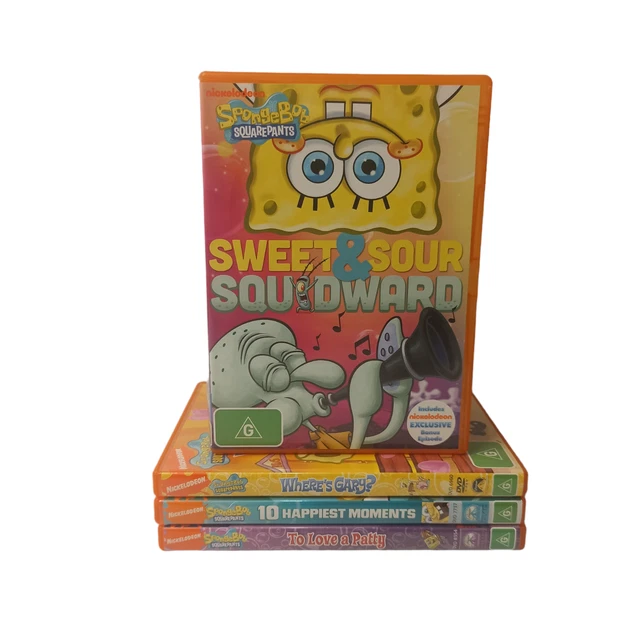 SPONGEBOB SQUAREPANTS DVD Children Kids Family Animation Ocean Fish ...