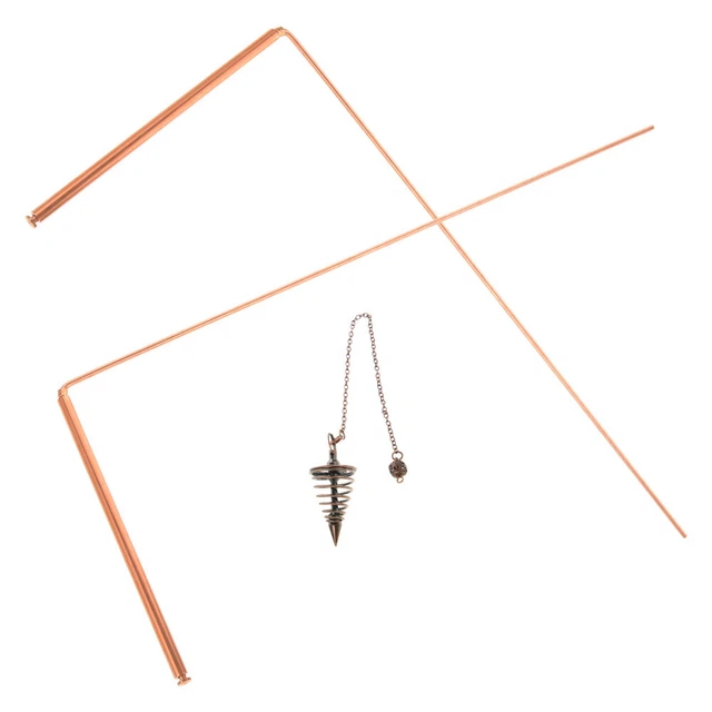 2 PCS DIVINATION Sticks Kit Portable Divining Rod Pure Copper Suite £17 ...