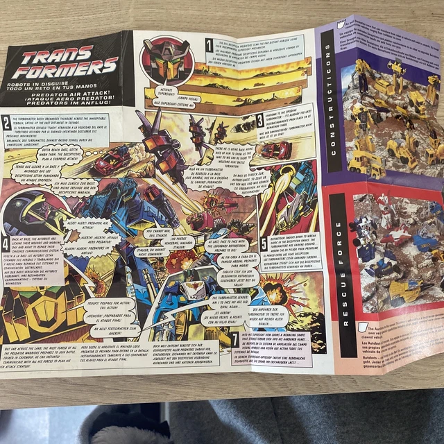 HASBRO TRANSFORMERS G1 g2 Catalogue Pamphlet Booklet leaflet 1991 UK ...