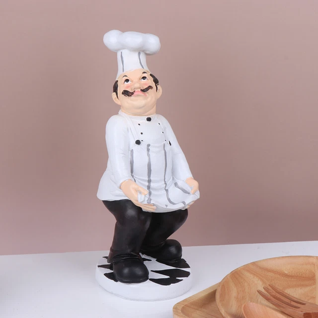 RESIN TABLETOP EUROPEAN Style Chef Figurine Cook Model Restaurant £34. ...