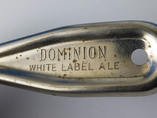 DOMINION WHITE LABEL Ale Beer Bottle Opener Brewery Advertising Vintage ...