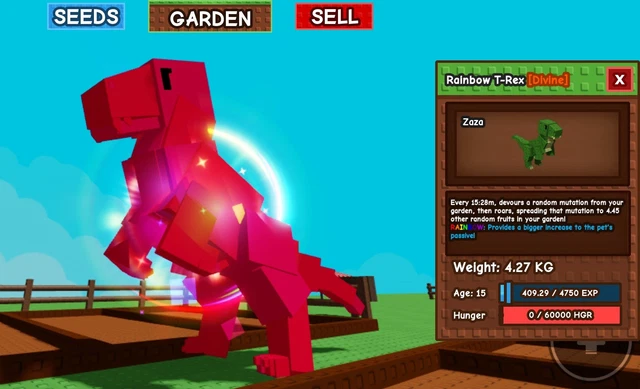 RAINBOW T-REX 🌈 - Grow a Garden | GAG $24.17 - PicClick CA