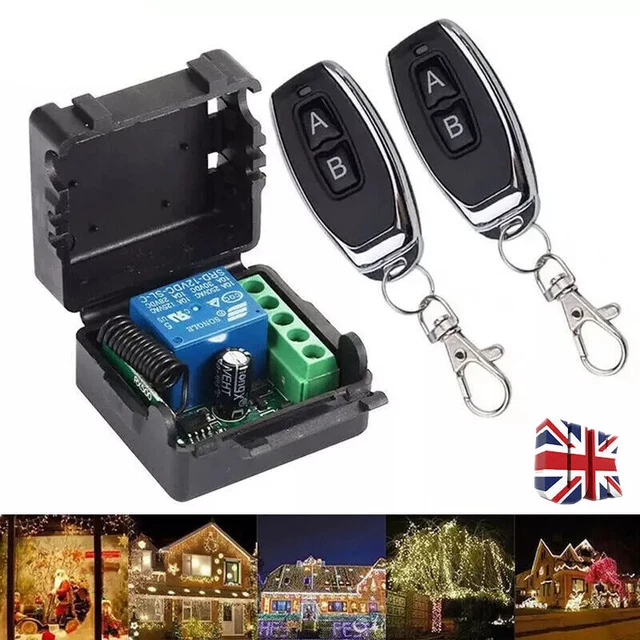DC12V RELAY WIRELESS Remote Control Switch Receiver Switch on/off RF ...
