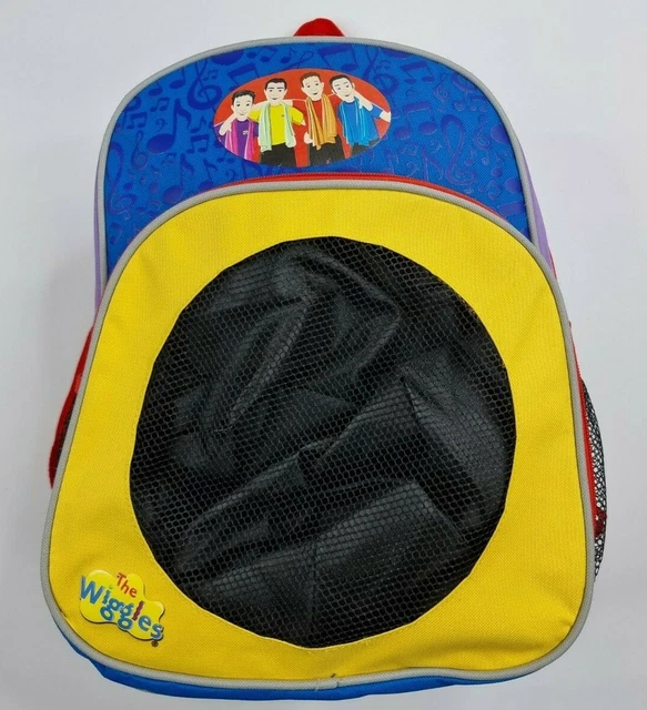 THE WIGGLES ORIGINAL Backpack Bag Purple Red Yellow Blue 2012 Kids ...