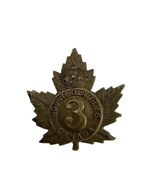 WW1 CANADIAN CEF 3rd Battalion Mounted Rifles Cap Badge $339.18 ...
