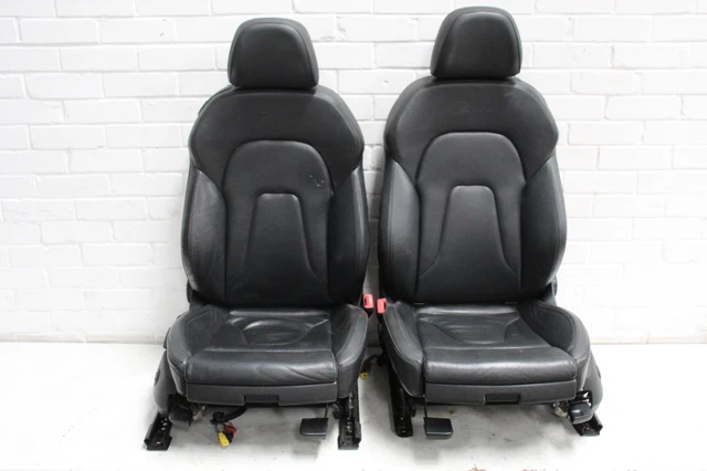 AUDI A5 8T B8 Coupe S-Line Black Leather Heated Front Seats 8T0881805Q ...