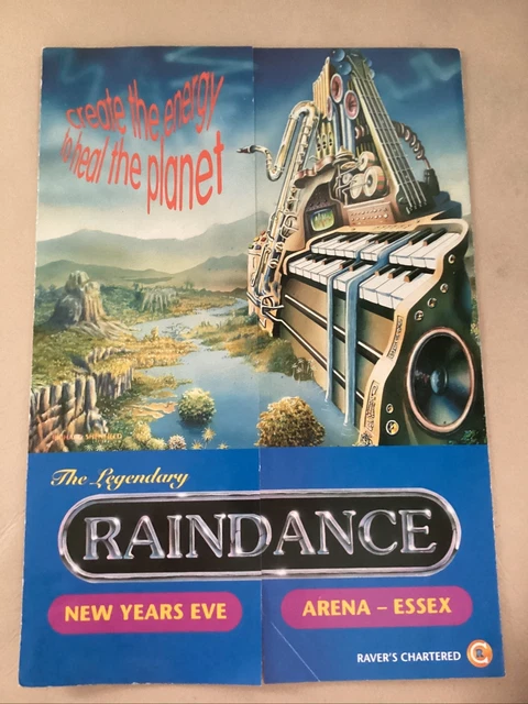 RAVE FLYER A4 Raindance Atthe Arena Essex 31/12/92 EUR 8,13 - PicClick FR