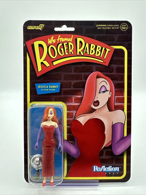 WHO FRAMED ROGER Rabbit Jessica 3.75" ReAction Figure Funko Super7 ...