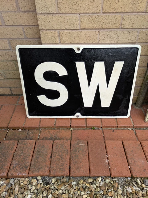 GWR CAST IRON Railway Sign Great Western Railway Sound Whistle £187.92 ...