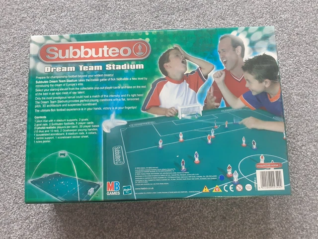 SUBBUTEO DREAM TEAM Stadium Set, Arsenal Team /Cloth Pitch , 2 Balls £4 ...