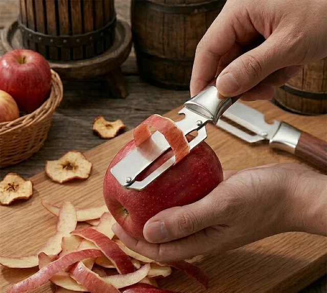 STAINLESS STEEL VEGETABLE Peeler Multi-Purpose Fruit Potato Slicer ...