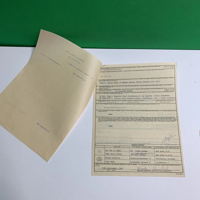 VINTAGE 1960 CONTINUATION Sheet To Form Documents Letterhead EUR 5,41 ...