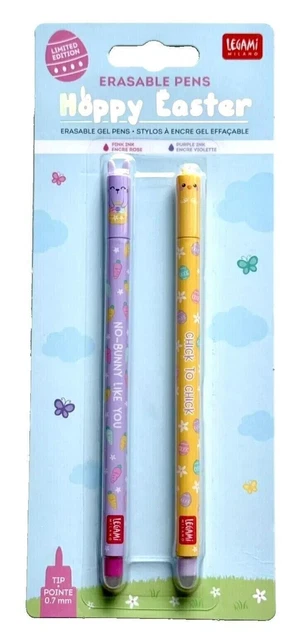 LEGAMI ERASABLE PEN 2025 limited edition HOPPY EASTER 2pen pk - Bunny ...