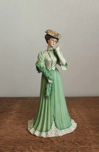 IPA FIGURINE LADY Green Statue Capodimonte Limited Edition 257/1500 ...