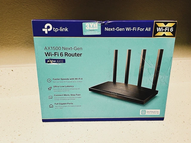 TP-LINK ARCHER AX12 WiFi 6 Router AX1500 | Complete Set & Fast Shipping ...