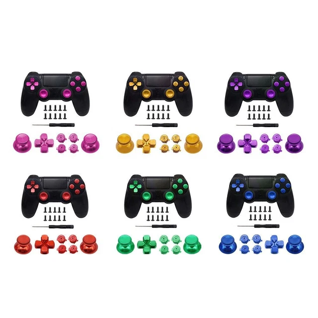 DIY ABXY BUTTONS Chrome D Pad Controller Direction Keys for PS4 ...