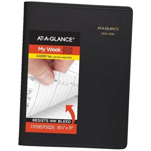 AT-A-GLANCE PLANNER 2024-2025 Academic, Weekly, Quarter 2024-2025 New ...