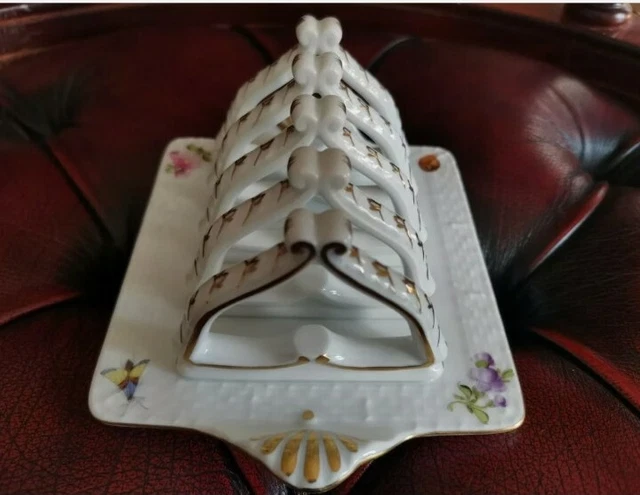 SUPERB HEREND HAND Painted Toast Rack 449 / Bfrn - Perfect £89.00 ...