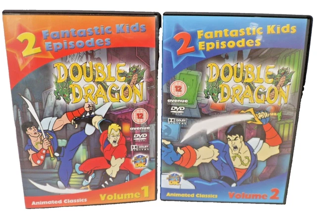 DOUBLE DRAGON ANIMATED Cartoon DVDs (Volumes 1 +2) English, Dolby ...