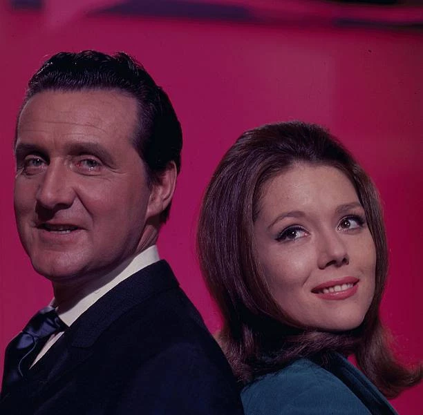PATRICK MACNEE AND Diana Rigg In Their Roles As 'John Steed' 1960s Old ...