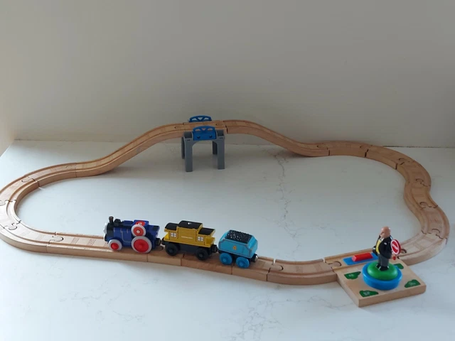 THOMAS THE TANK Engine Wooden Track Set Fat Controller Bridge Trains £ ...