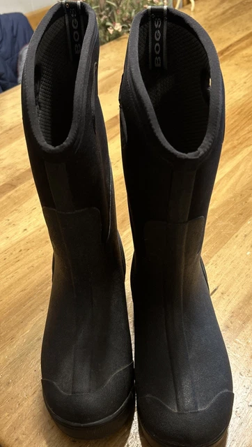 BOGS CLASSIC ULTRA High Mens Boots Sz 7 Black Waterproof Rain Boots ...