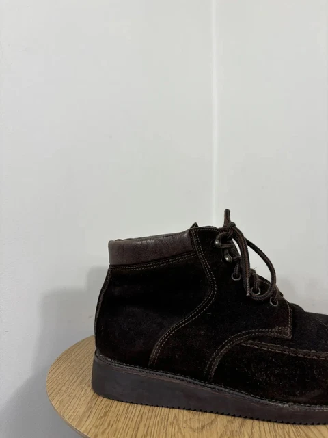 BALLY MEN’S SWISS-MADE Split Toe Dark Brown Suede Chukka Boots UK7.5 ...