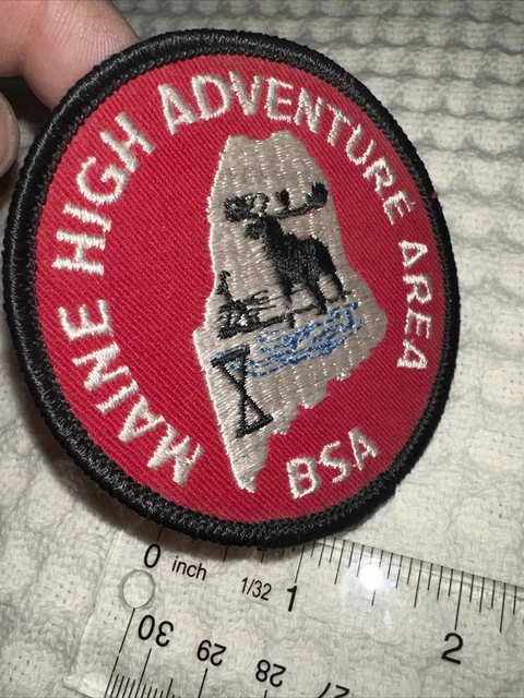 BOY SCOUT PATCH - Maine U.S.A. “High Adventure Area” BSA Vintage Patch ...