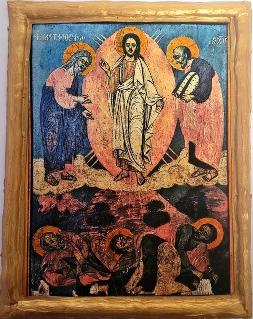 THE TRANSFIGURATION OF Jesus Christ Metamorphosis Greek Eastern Orthodox Icon £154.93 - PicClick UK