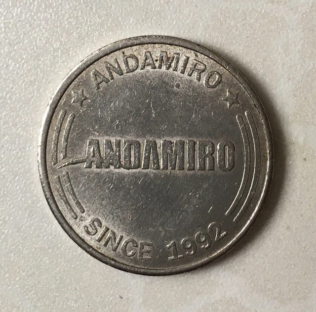 RARE *SINCE 1992* South Korean *Andamiro* Arcade Game Gaming Token Coin ...
