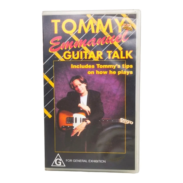 TOMMY EMMANUEL GUITAR Talk VHS Tape $18.70 - PicClick AU