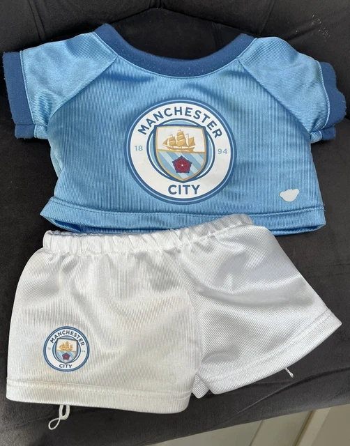 MANCHESTER CITY FOOTBALL Kit Outfit for Build A Bear soft toy £23.00 ...